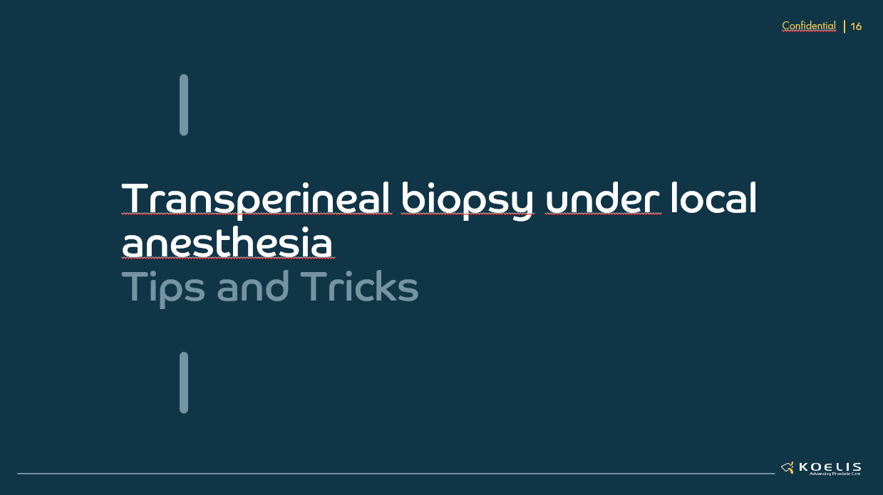 Transperineal Biopsy Under Local Anesthesia - Dr. Aurel Messas Protocol ...